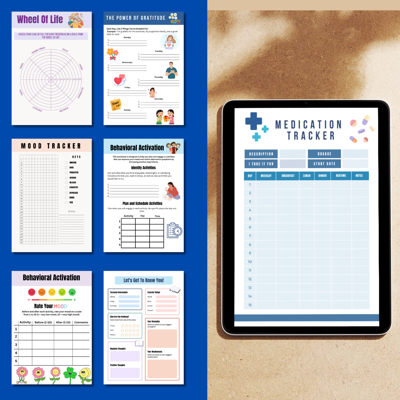 1000+ Pages Depression Journal Mega Bundle | Depression Workbook ...