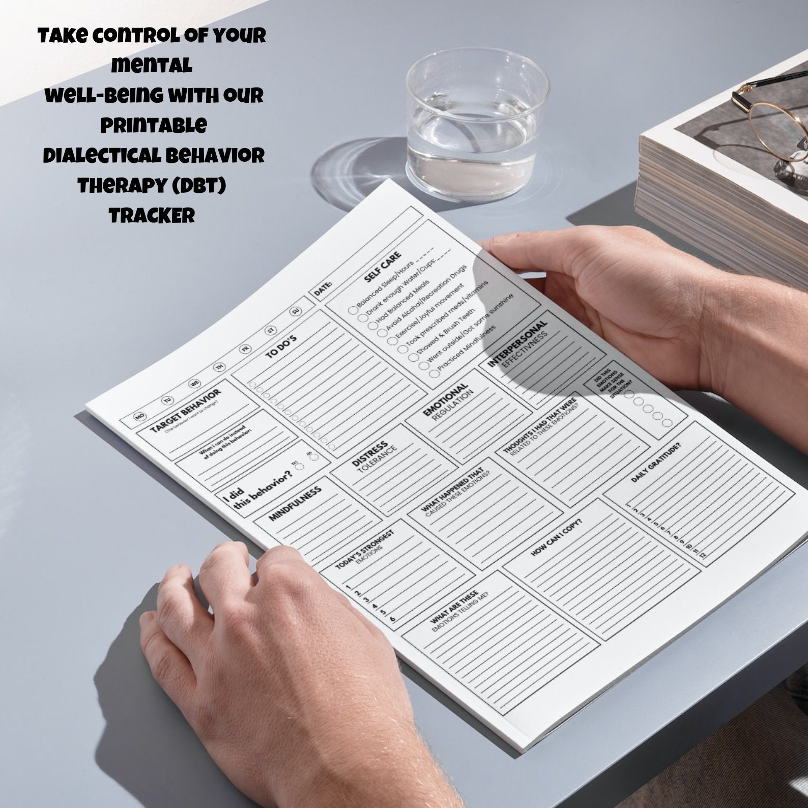 DBT Emotion Regulation Tracker | Regulation Worksheets | DBT Worksheets ...