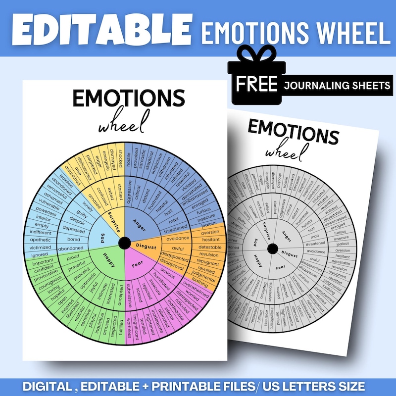 Emotion Wheel - Etsy