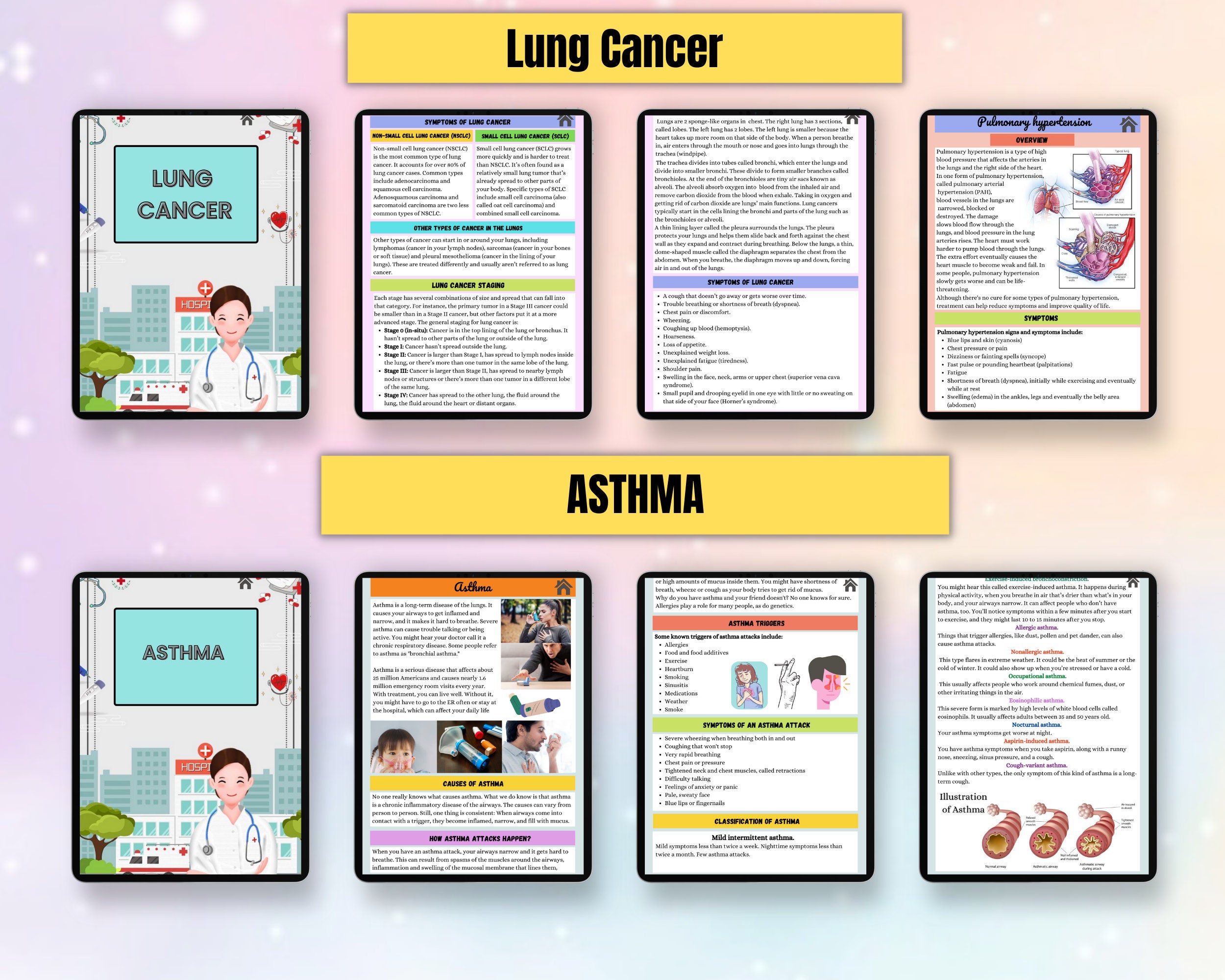 Digital Respiratory System Bundle Med Surg Nursing Study Instant ...