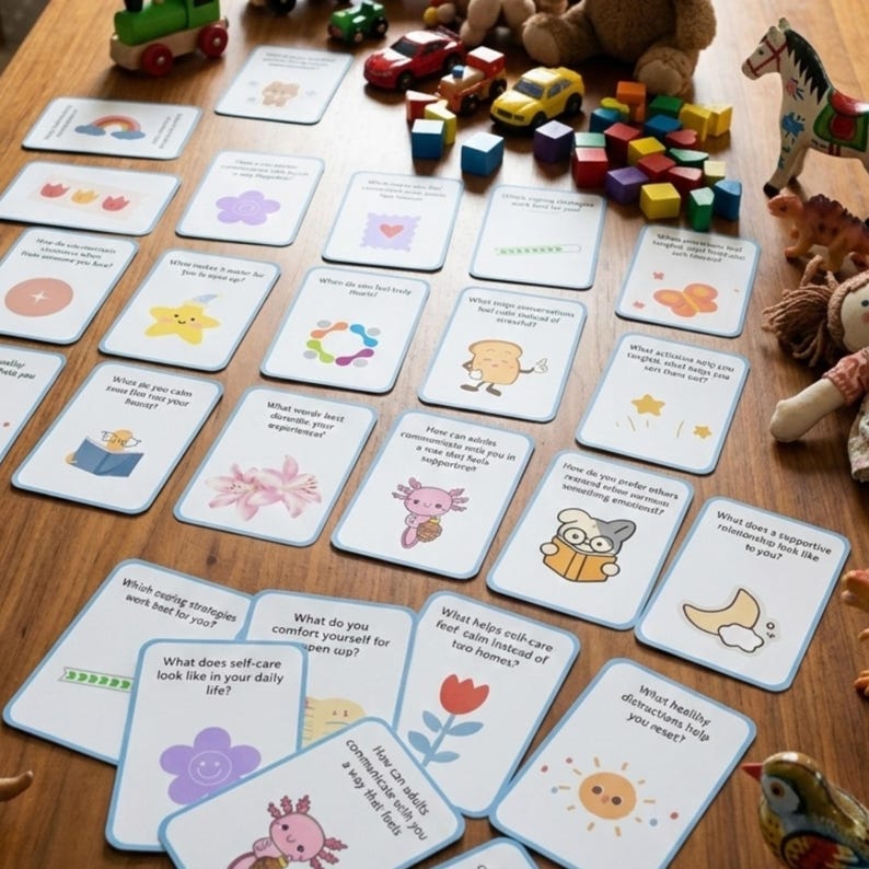Kids Therapy Cards Printable | Divorce Counseling Cards for Kids ...