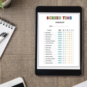 Kids Chore Chart Bundle: Daily Routine Cards, Editable Checklist ...