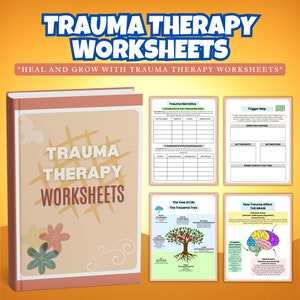 Trauma Therapy Bundle 330+ Pages | Therapy Worksheets | Anxiety and ...
