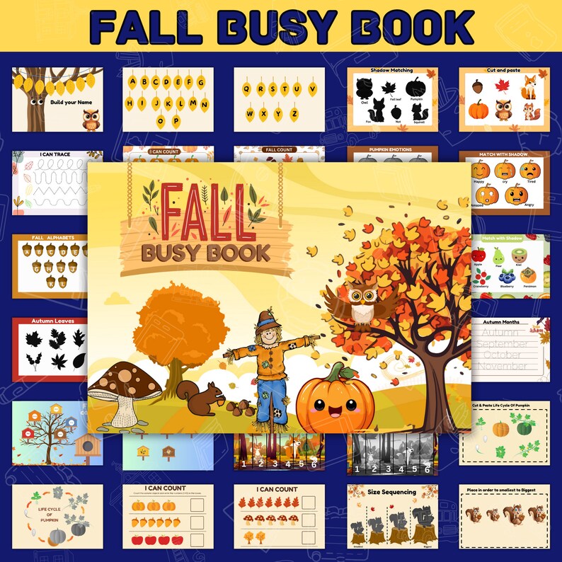 4 Seasons Busy Book Bundle: Preschool Learning Activities (PDF File) - Etsy