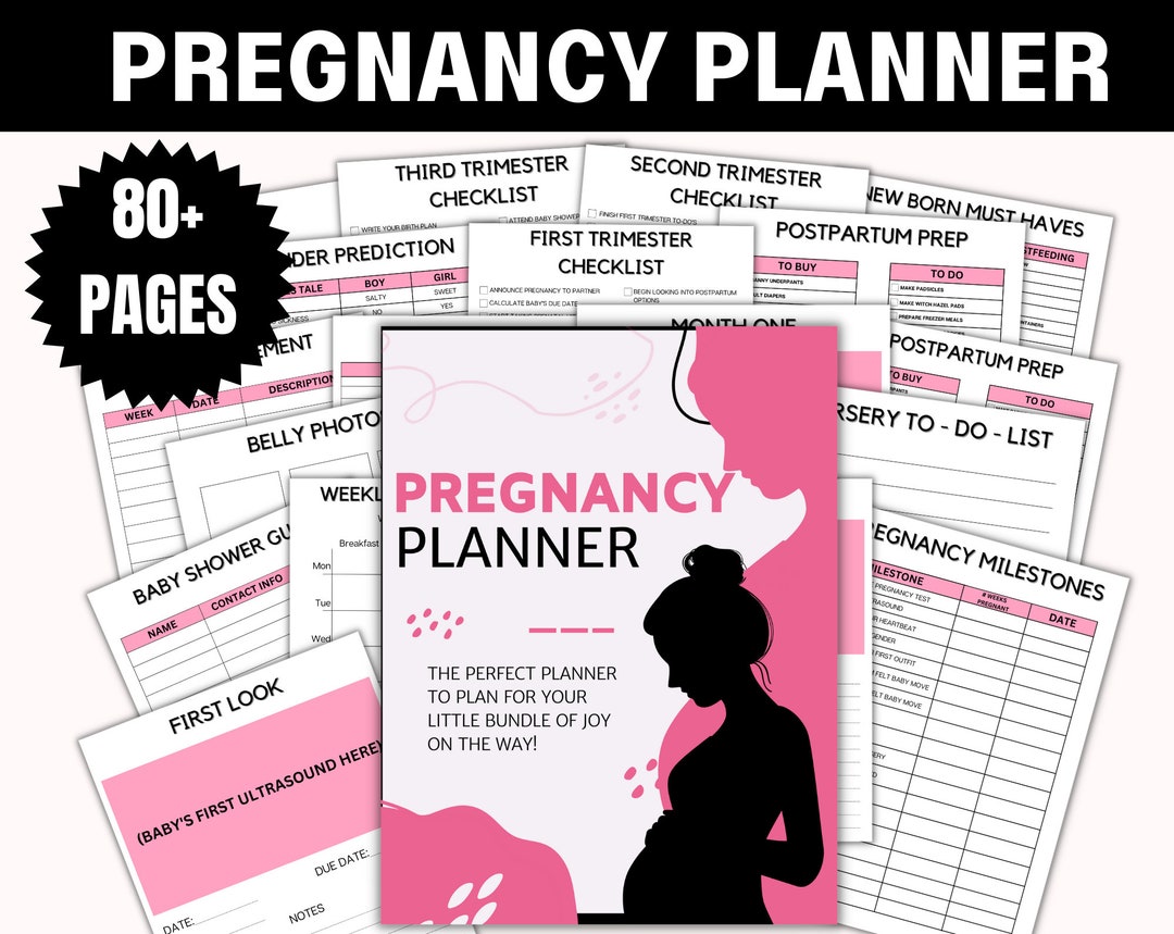 Pregnancy Planner Printable | Printable Pregnancy Journal | Pregnancy ...