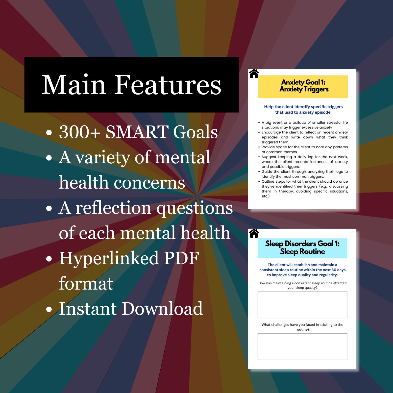 SMART Goal Treatment Plan 300 Pages | Therapy Treatment Plan | Goal ...