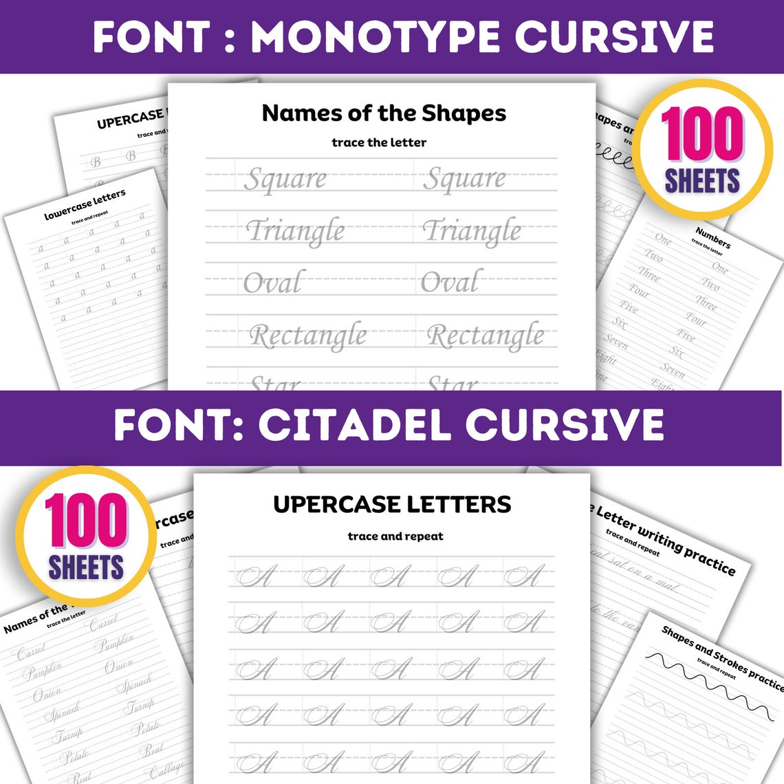 Handwriting Practice Mega Bundle 1000pages Printable Handwriting ...