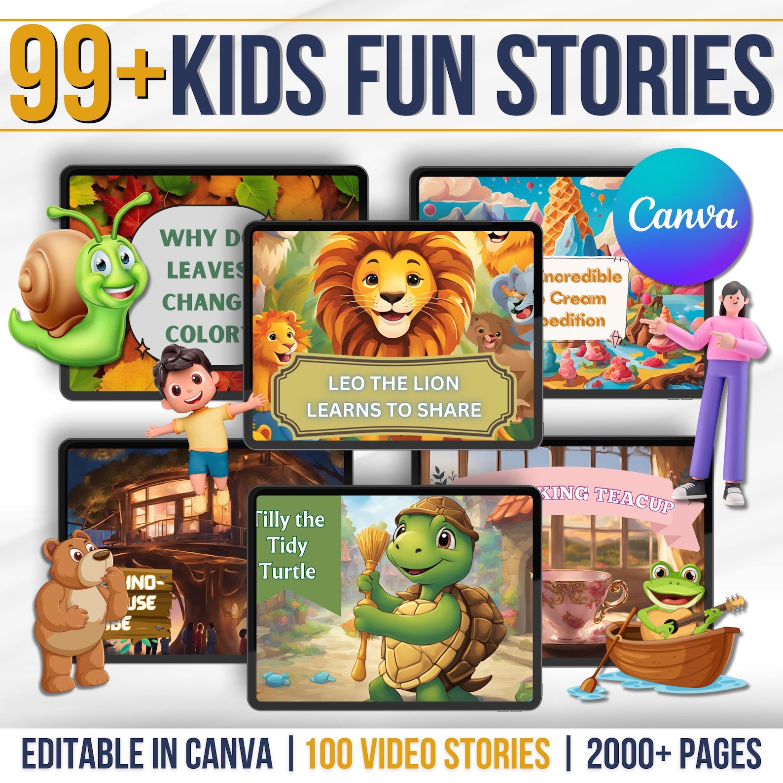 99+ Kids Fun Story, Stories for Kids, Perfect for Bed Time, Toddler ...