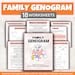 Family Genogram Template Toolkit: Therapy Worksheets (digital Download ...