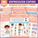 Depression Coping Skills Handout Bundle for Kids & Teens (10pages ...