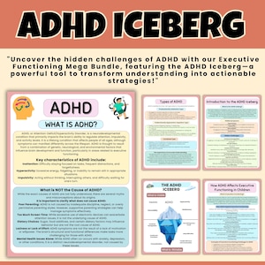 280+ ADHD Executive Functioning Worksheets, ADHD Worksheets, Executive ...