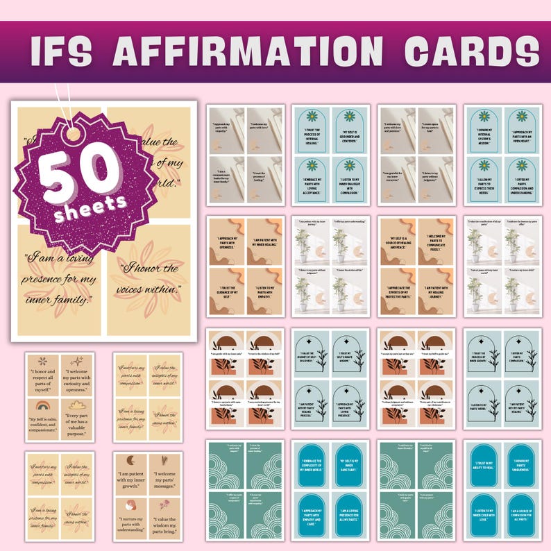 IFS Mega Bundle 250 Pages, Internal Family System, Ifs Therapy Sheet ...
