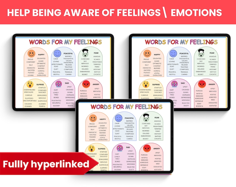 Feelings and Emotions Coping Skills Bundle: Kids & Teens (printable PDF ...
