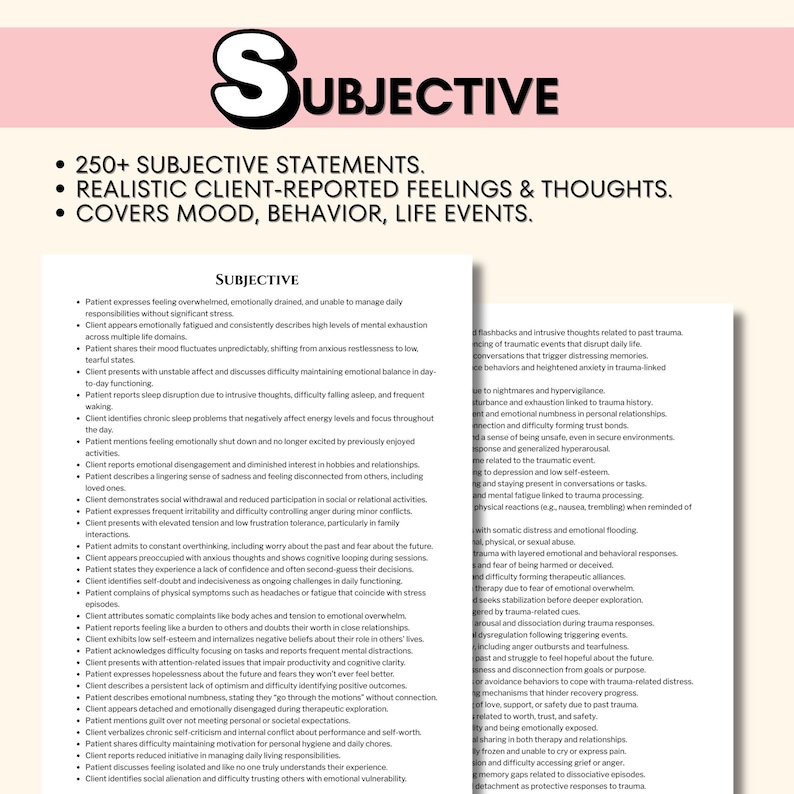 SOAP Notes Guide, Therapist SOAP Notes, Therapist Resource, EMR Soap ...