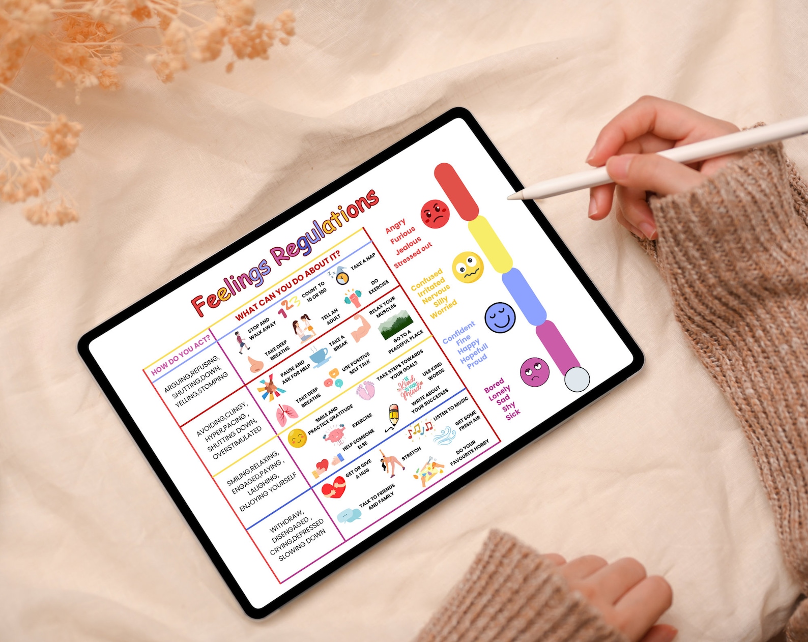 Feelings and Emotions Coping Skills Bundle: Kids & Teens (printable PDF ...