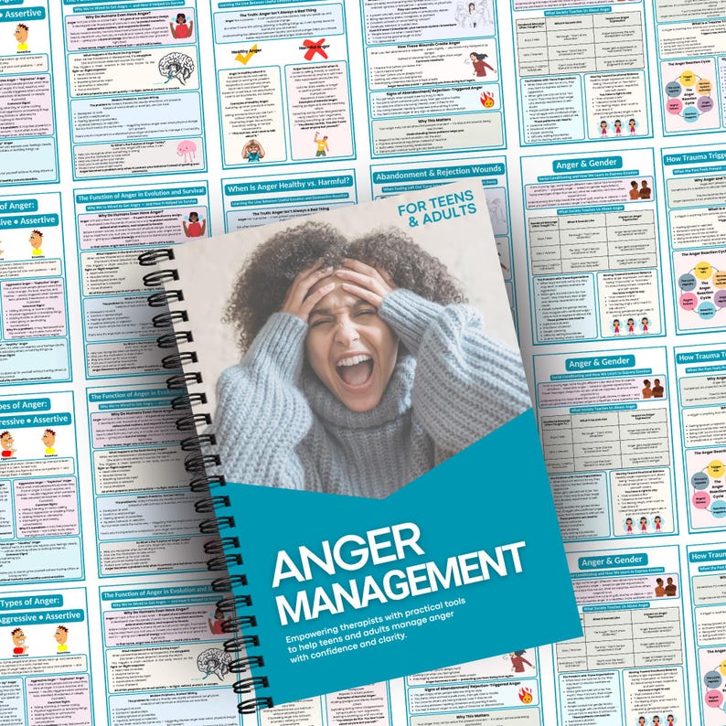 Anger Management Workbook for Teens & Adults | 85+ Page Printable ...