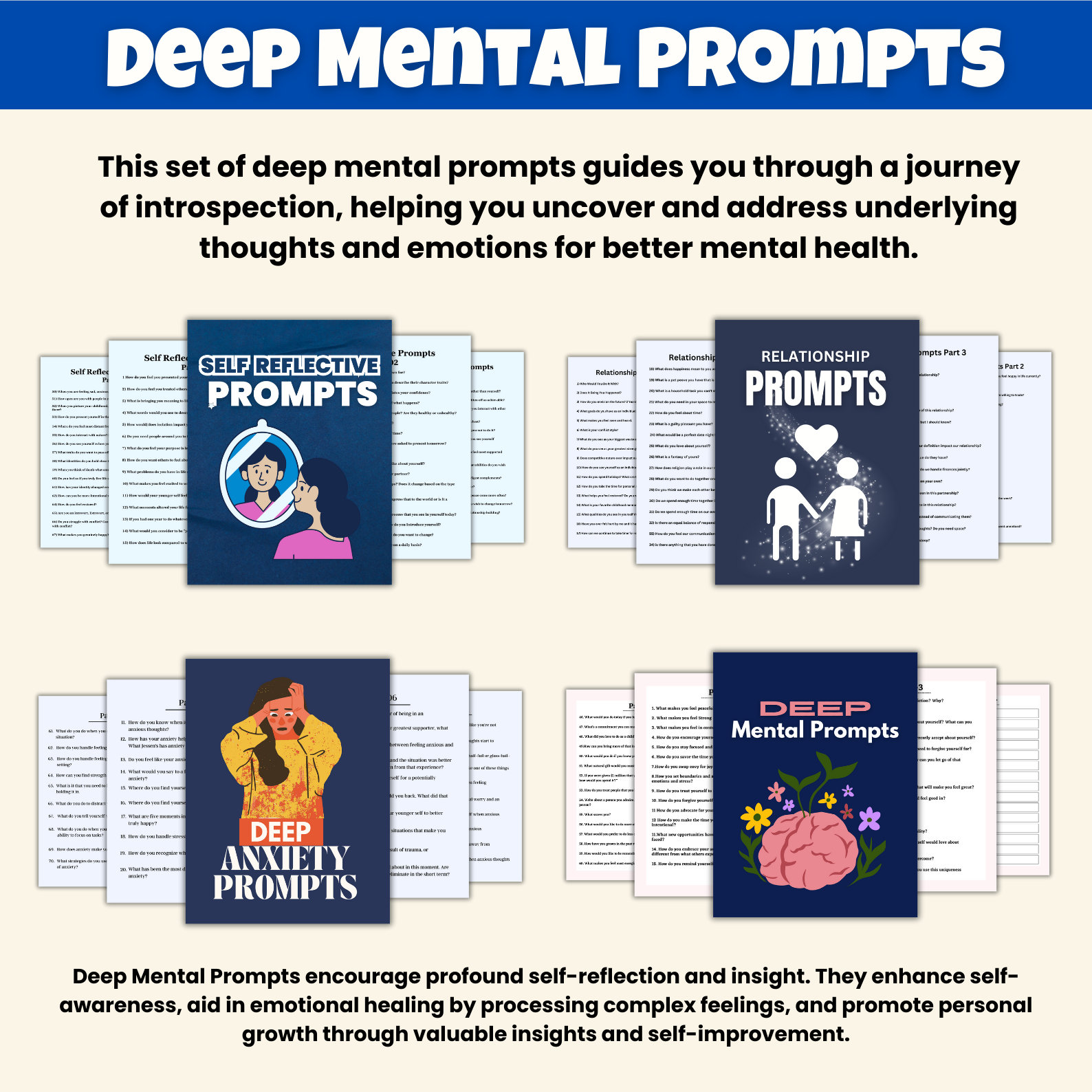 1000+ Pages Depression Journal Mega Bundle | Depression Workbook ...