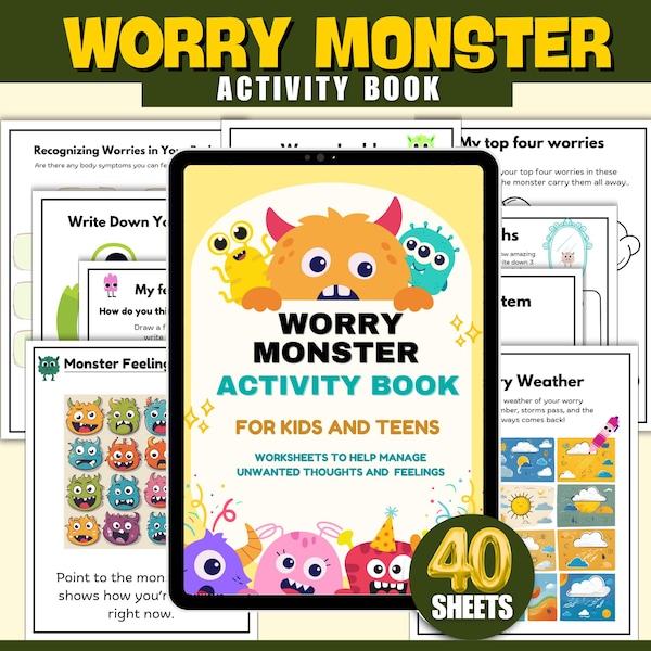 Worry Monster - Etsy