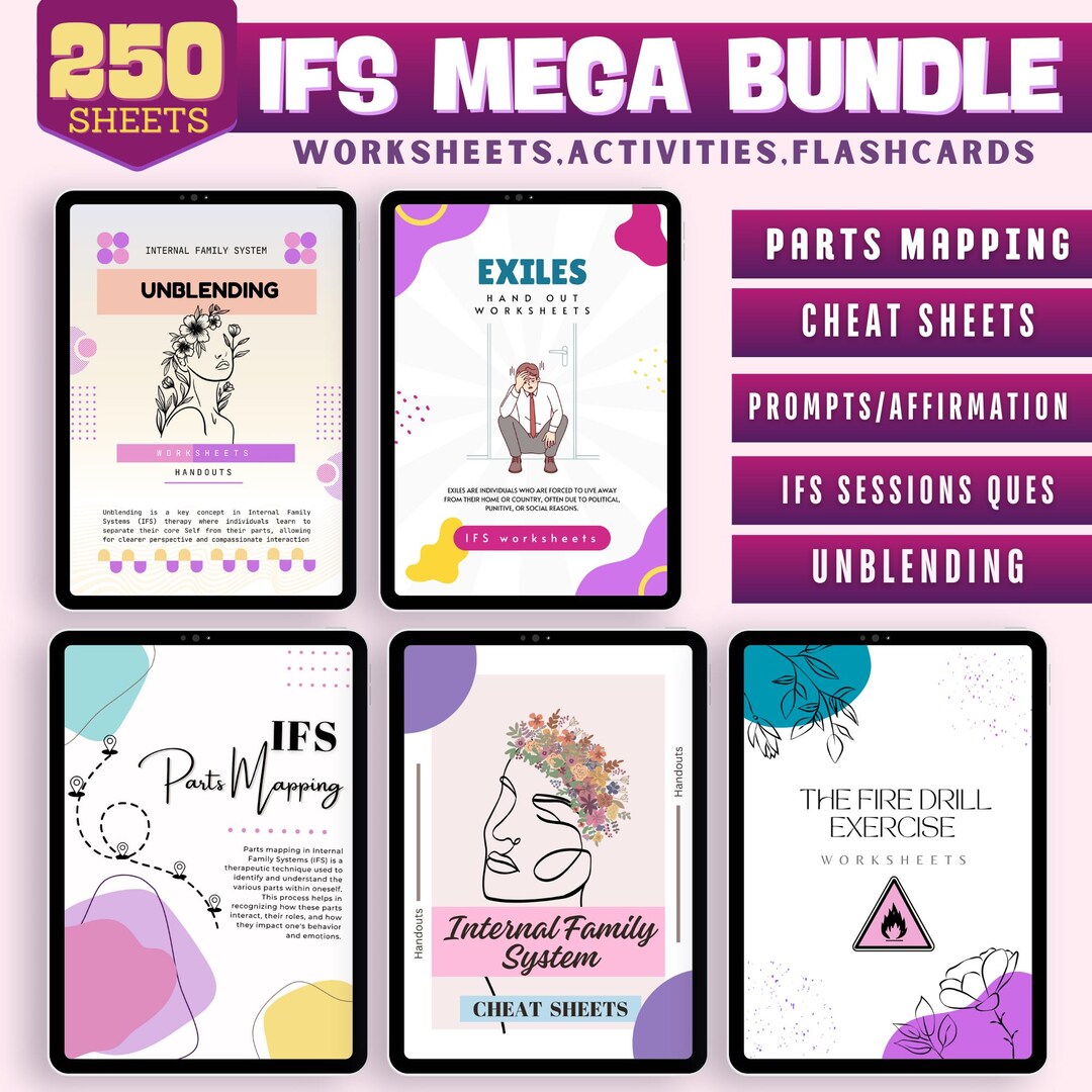 IFS Mega Bundle 250 Pages, Internal Family System, Ifs Therapy Sheet ...
