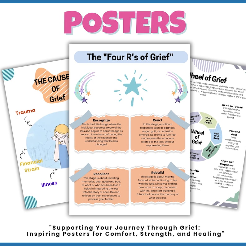 Grief and Loss Mega Bundle | Mindfulness Workbook | Printable Grief ...