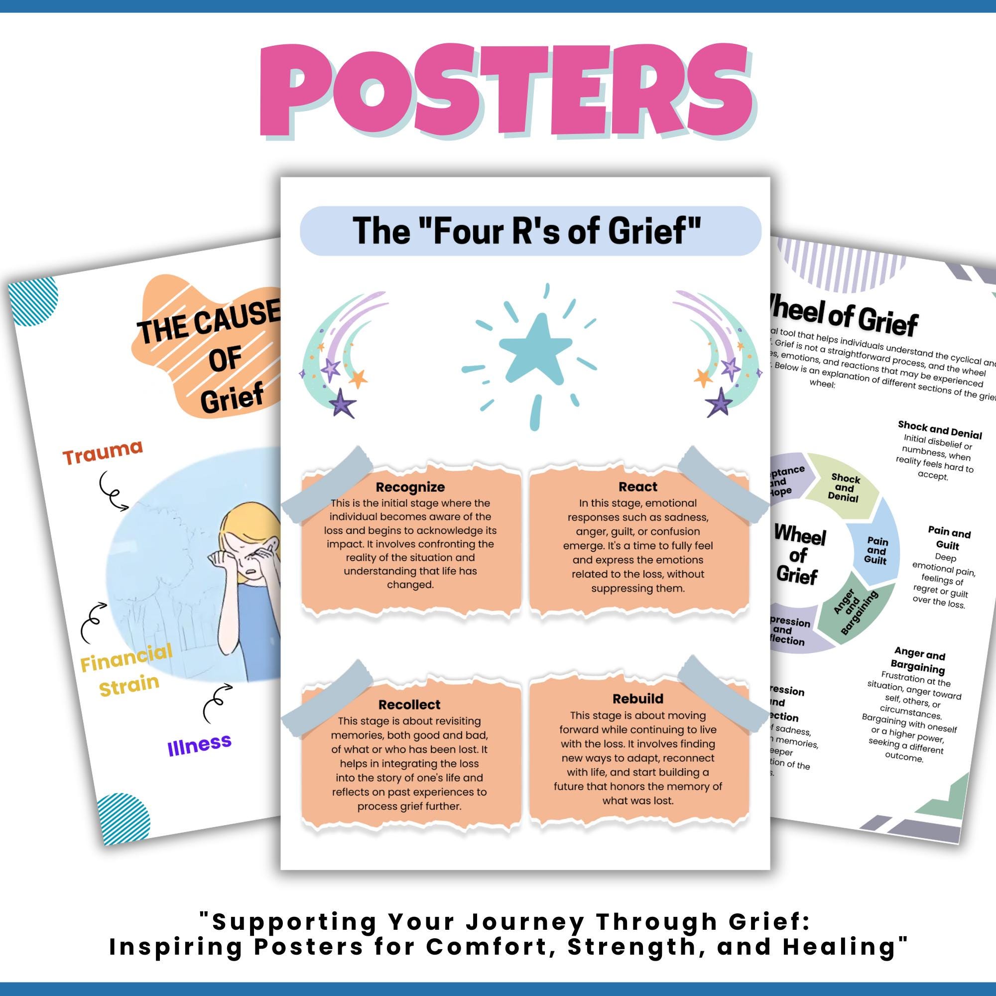 Grief and Loss Mega Bundle | Mindfulness Workbook | Printable Grief ...