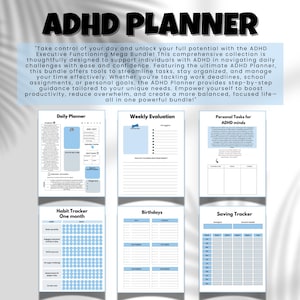 280+ ADHD Executive Functioning Worksheets, ADHD Worksheets, Executive ...
