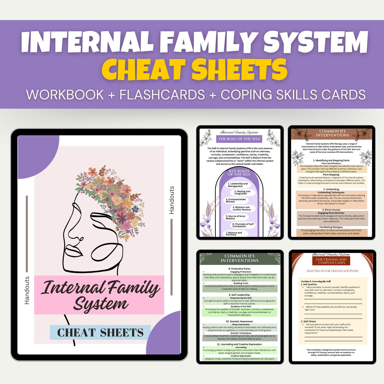 IFS Cheat Sheet: Internal Family Systems, 60+ Pages (digital Download ...
