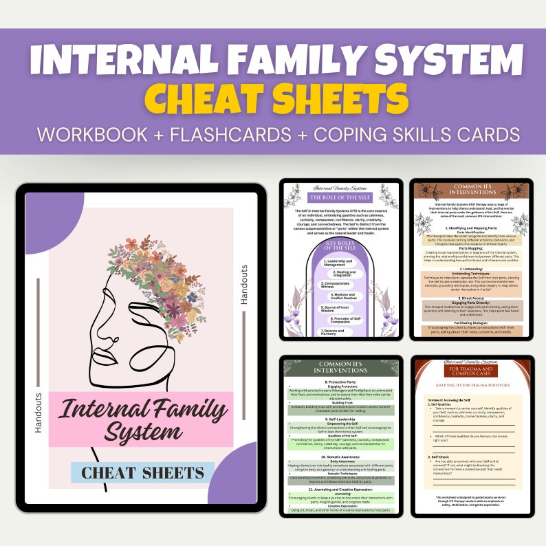 IFS Cheat Sheet Internal Family Systems Hyperlinked 60+ Pages | Ifs ...