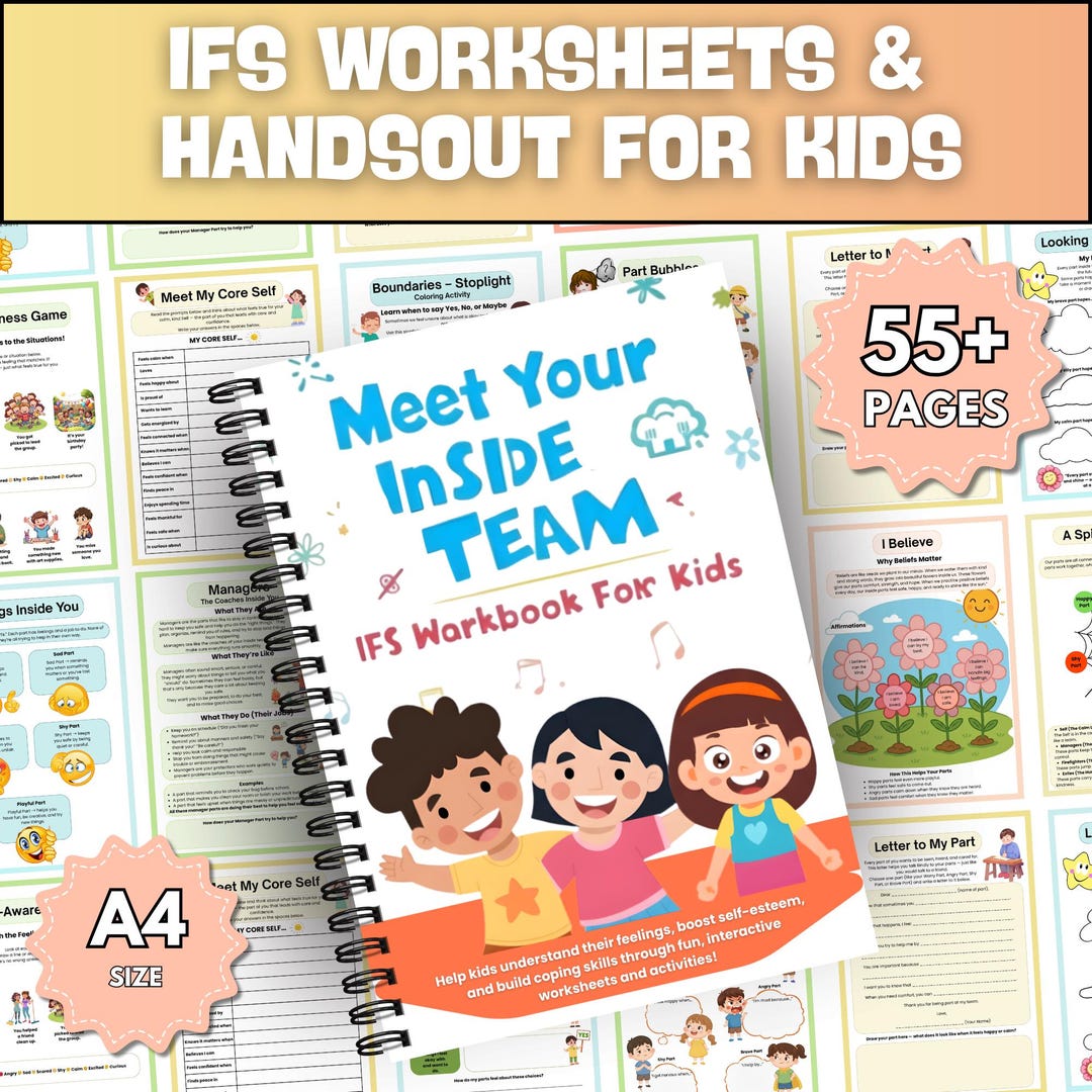IFS Worksheets and Handouts for Kids | Internal Family Systems Therapy ...