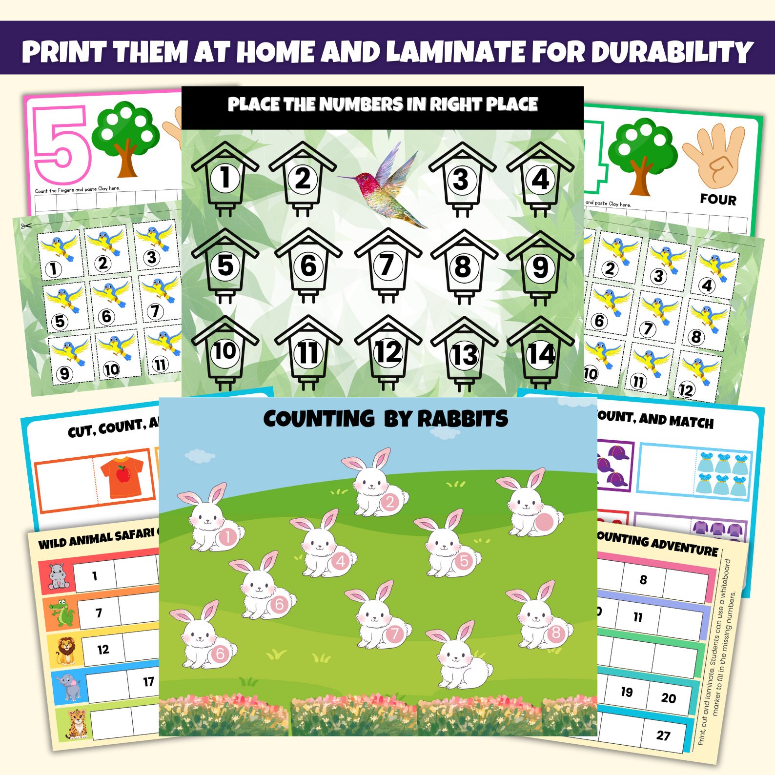 Preschool Number Learning Binder | Kindergarten Worksheets | Pre-k ...