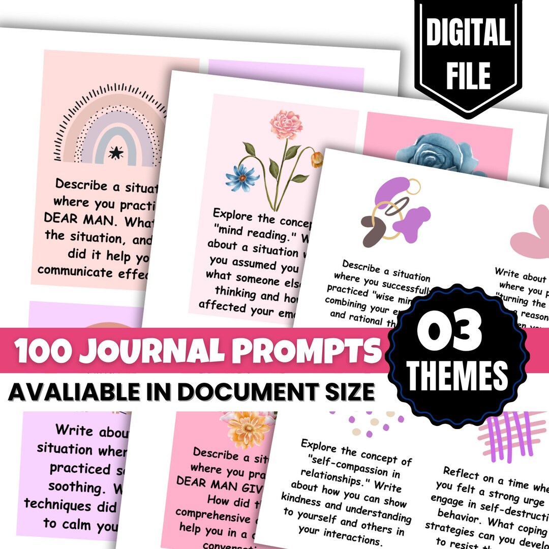 Journal Prompts | Printable Journal Pages | Writing Prompts | Digital ...
