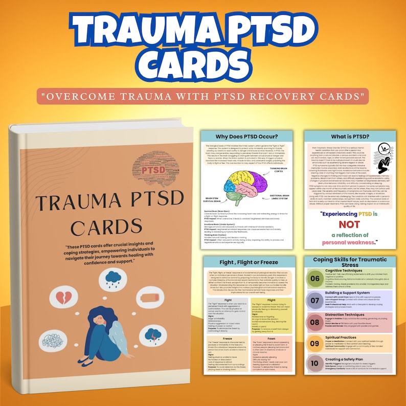 Trauma Therapy Bundle 330+ Pages | Therapy Worksheets | Anxiety and ...
