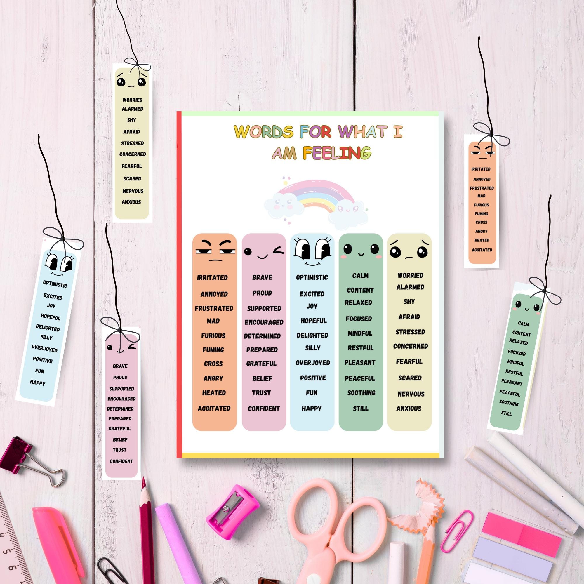 Self-regulation Toolkits, 40 Flashcard & Sel Worksheets for Kids ...