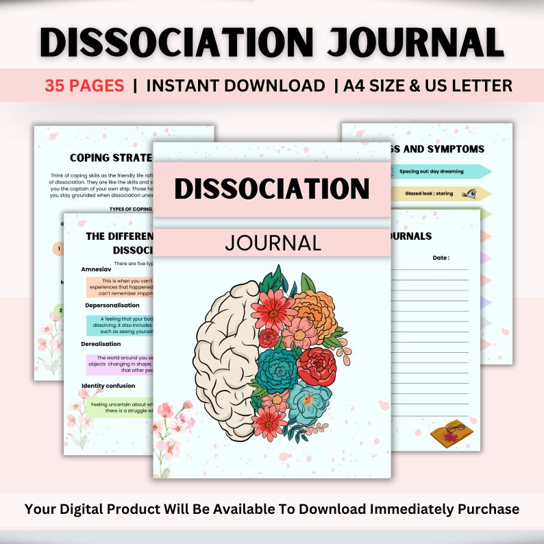 Dissociation Journal 35pages Therapy Journal Dissociation Conversation ...