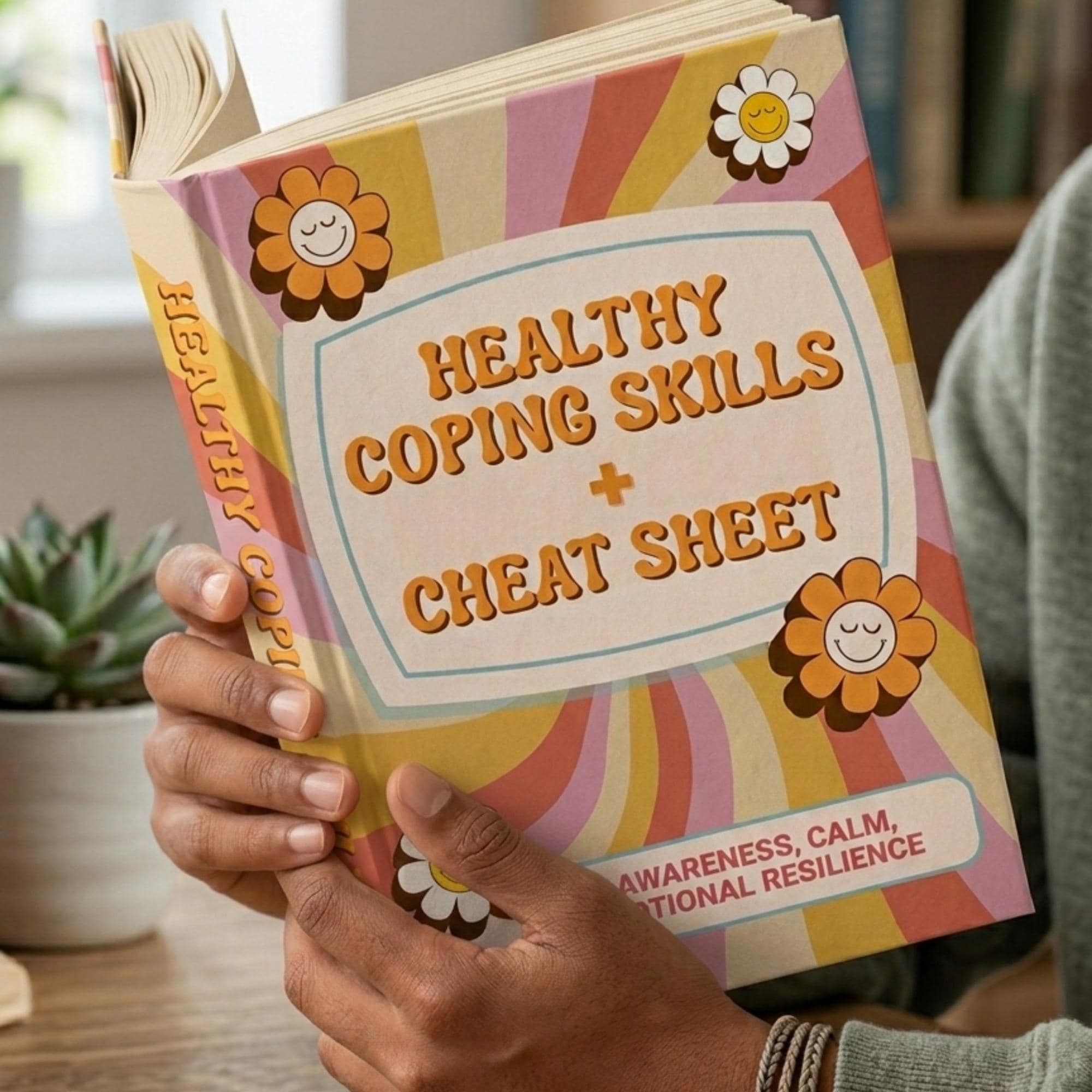 Healthy Coping Skills Cheat Sheet & Worksheets | Emotional Regulation ...