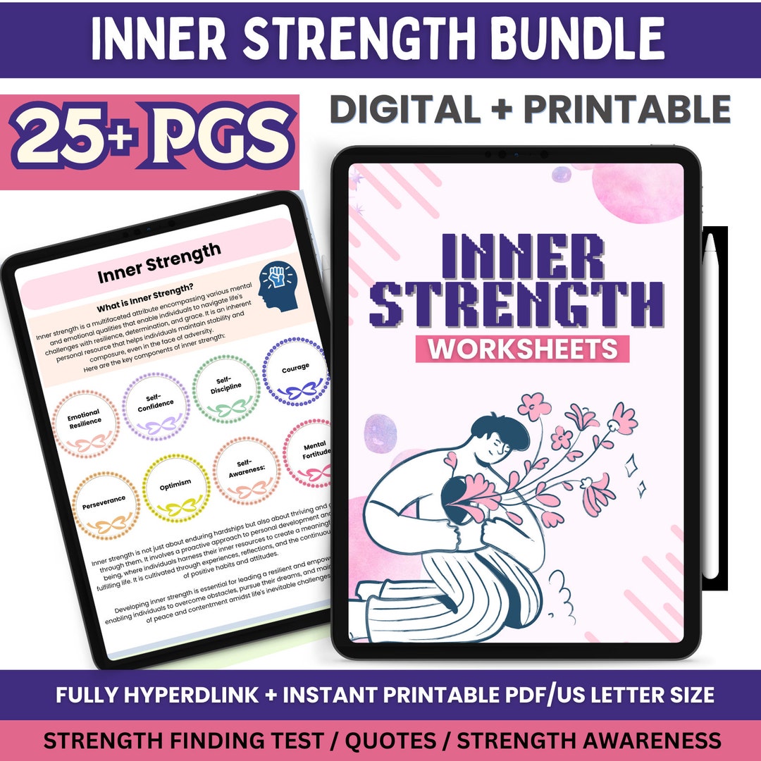 25+ Pages Inner Strength Bundle | Self Empowerment | Mindfulness ...