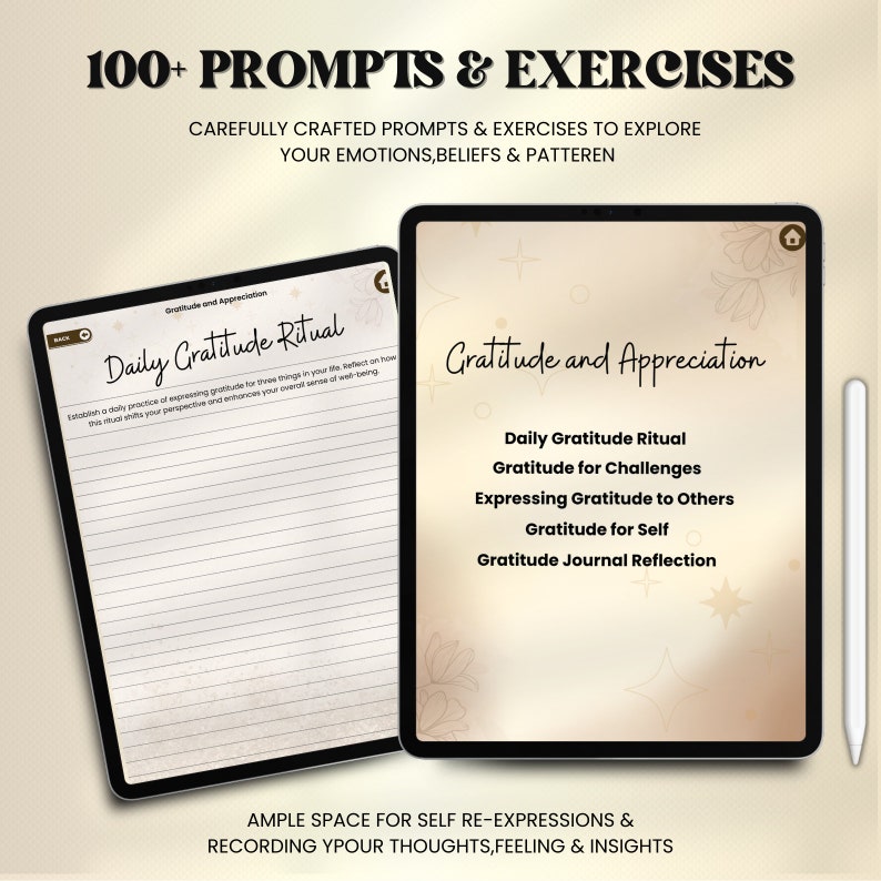 Shadow Work Journal Digital Hyperlinked Journal Printable iPad ...