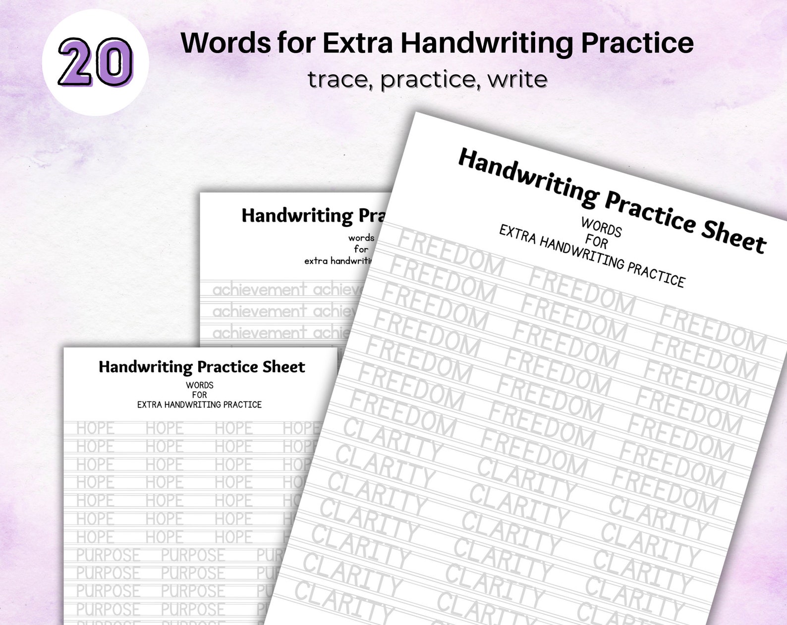 100 Page Neat Hand Writing Workbook| Practice Sheet Guide | (letters ...