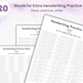 100 Page Neat Hand Writing Workbook Practice Sheet Guide - Etsy