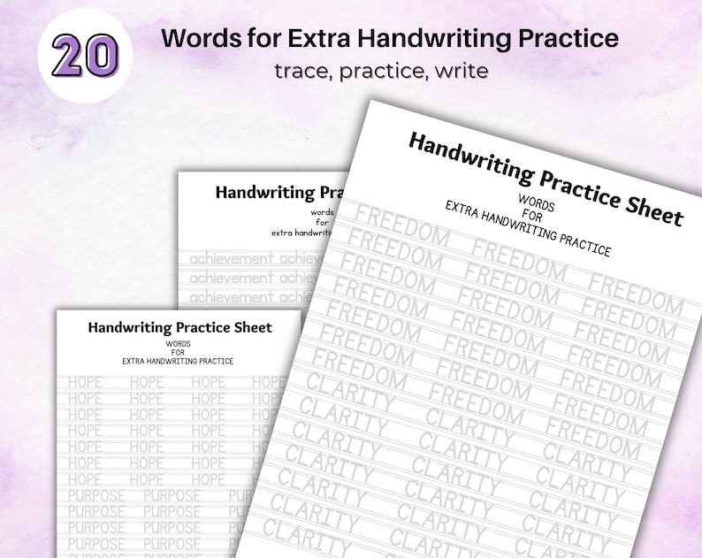 100 Page Neat Hand Writing Workbook| Practice Sheet Guide | (letters ...