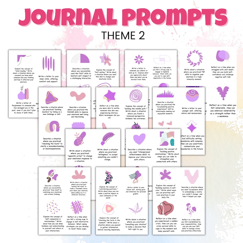 Journal Prompts | Printable Journal Pages | Writing Prompts | Digital ...
