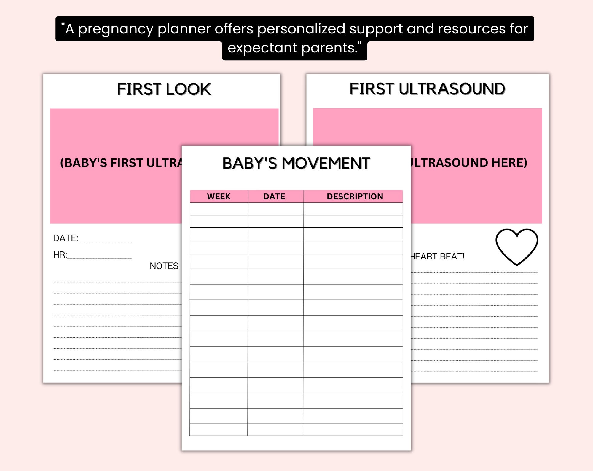 Pregnancy Planner Printable Printable Pregnancy Journal Pregnancy ...