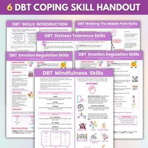 DBT Mega Bundle: Therapy Worksheets, Flashcards, Journal (digital ...