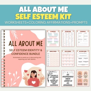Self Worth Mega Bundle 200+ Sheets | Self Workbook | US Letter | Self ...
