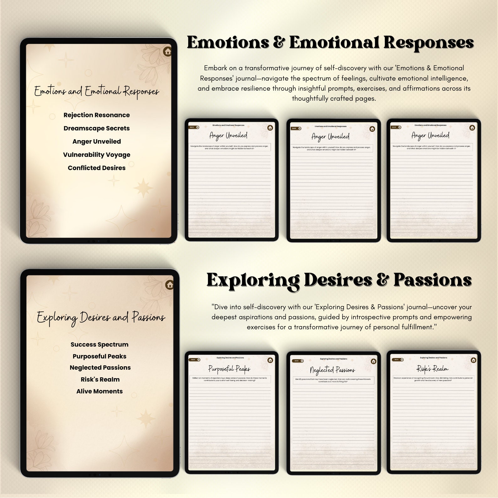 Shadow Work Journal Digital Hyperlinked Journal Printable iPad ...