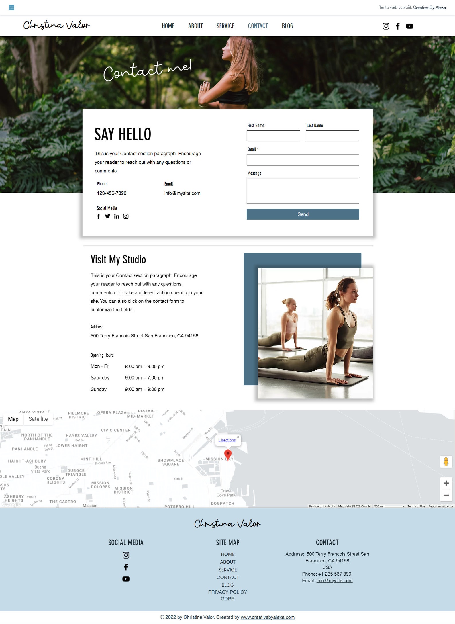 Yoga Website Template Coach Wix Website Template Modern Website Wix ...