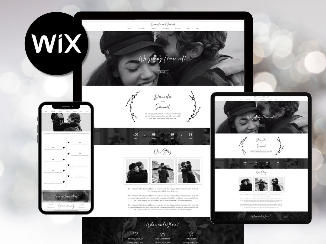 Wedding RSVP Digital Invitation RSVP Website Design Wedding - Etsy