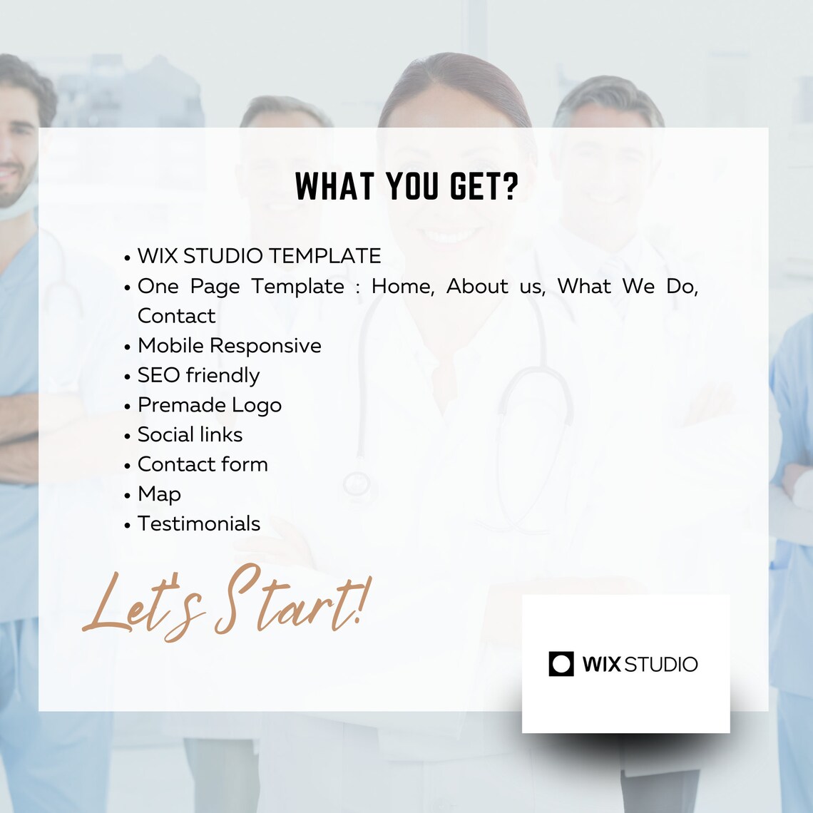 Professional Medical Website Template for Wix Studio - Modern ...