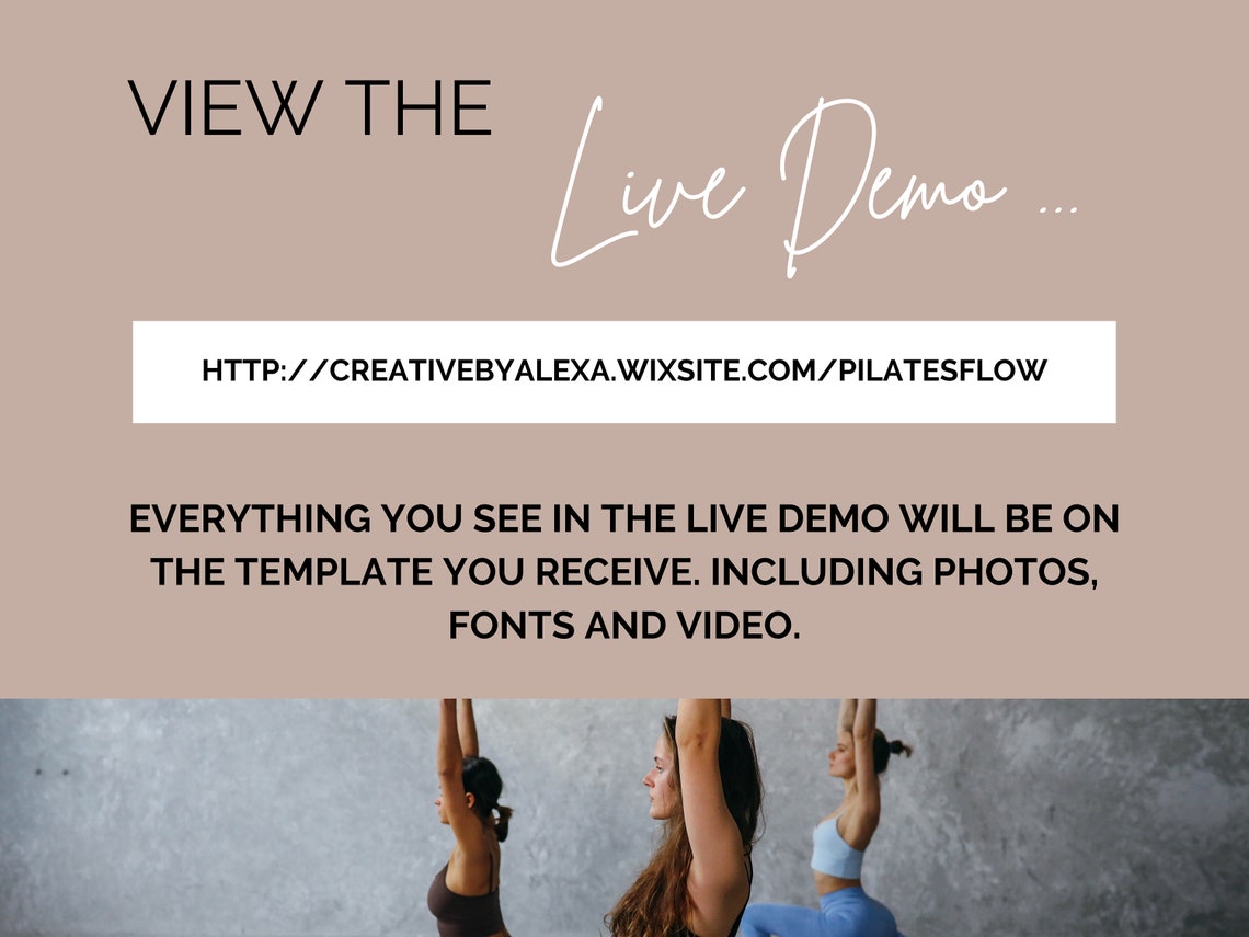 Wix Website Template | Yoga & Fitness Studio Design, SEO Optimized Wix ...