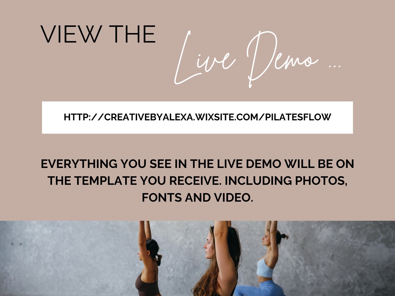 Wix Website Template | Yoga & Fitness Studio Design, SEO Optimized Wix ...